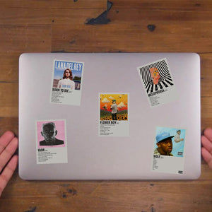 25Pcs Print Music Album Covers Stickers